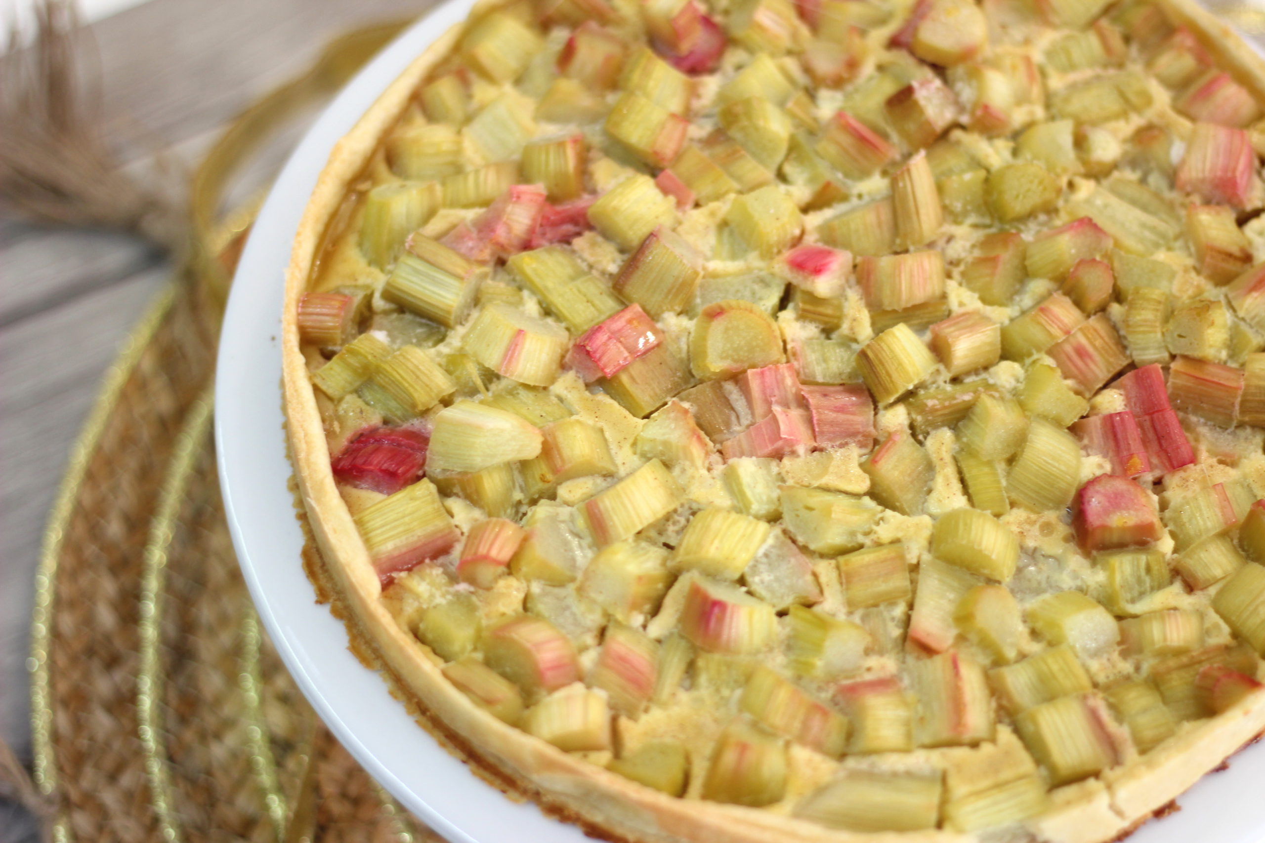 Tarte à La Rhubarbe à Lalsacienne Eva Cuisine